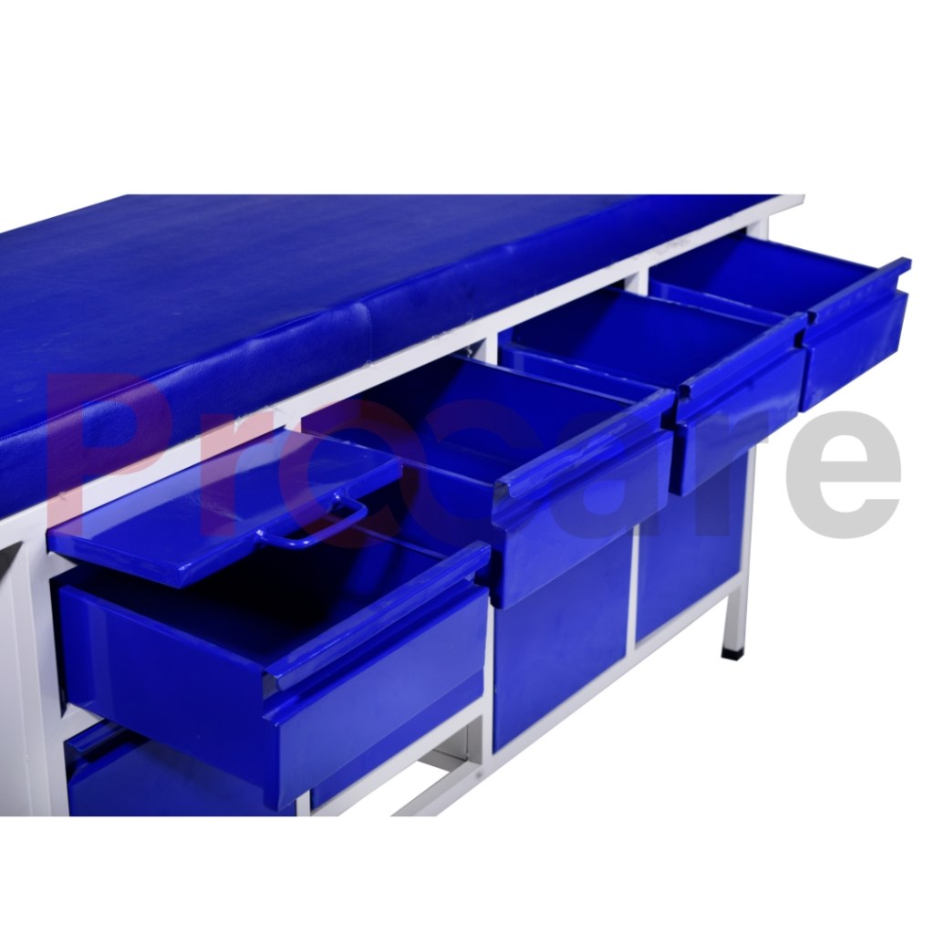 Full Examination Couch for OPD With 4 Drawers and Cabinets | Procare