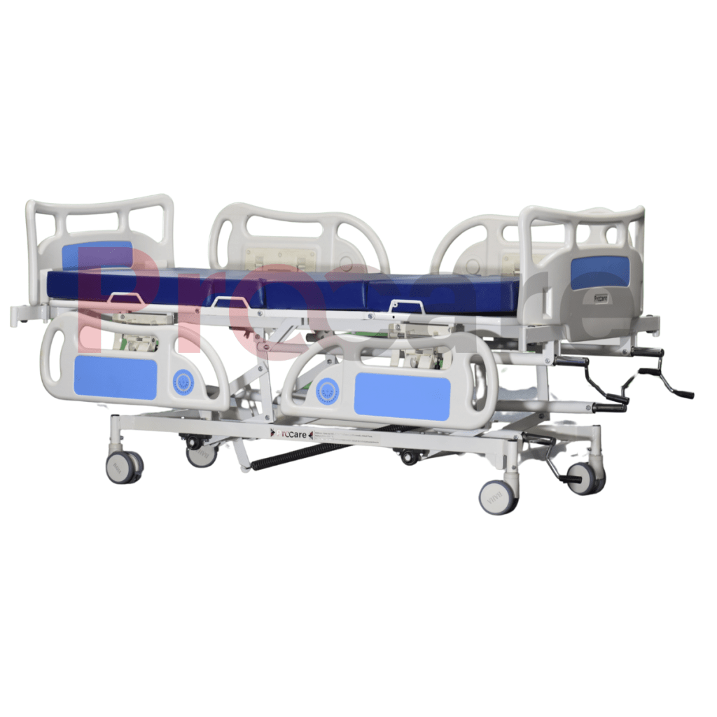 Cardiac Bed | Manual Hospital Bed | Five Function Manual ICU Bed - Procare