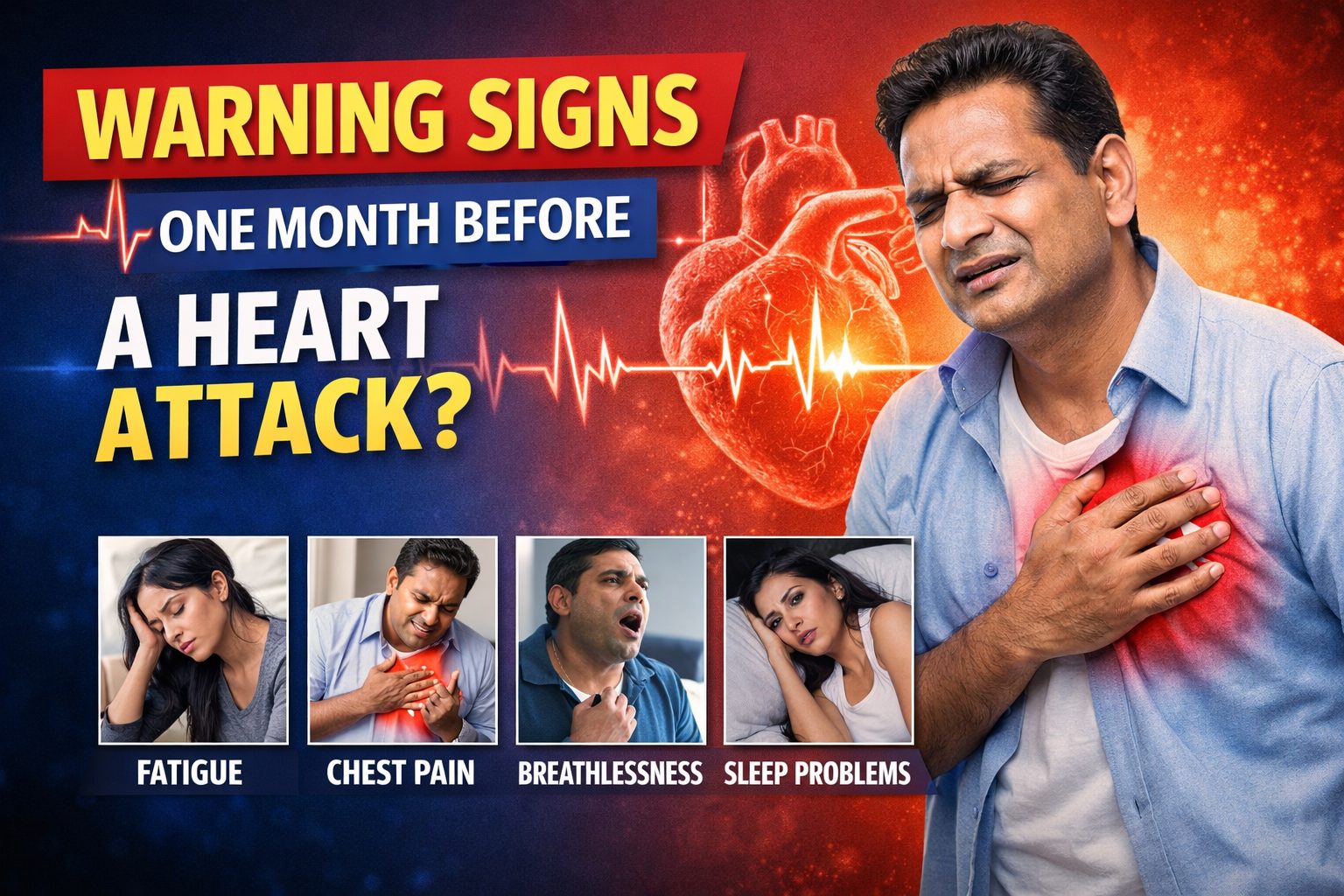 How Does Your Body Warn You One Month Before a Heart Attack? Early ...